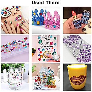 Gem Stickers 1200+ Self Adhesive Jewel for Crafts Sparkly Flatback Rhinestone Stickers Crystal Sticker for Kids DIY