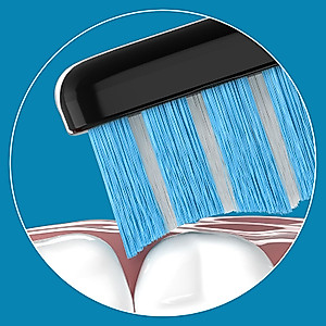 Electric Toothbrush 4Pcs Replacement Brush Heads, Black (4Pcs Cleaning Brush Heads)