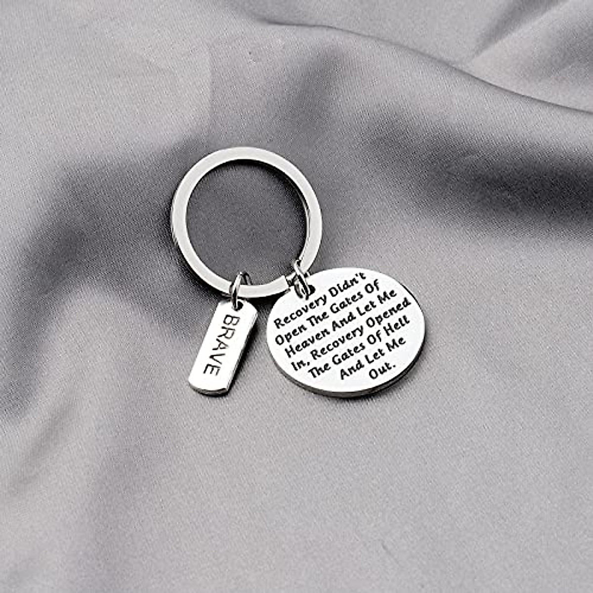 TGBJE AA NA Drug Recovery Gift Sober Gift Rehab Keychain Gift Sobriety Gift Addiction Recovery Gift (gates keychain)