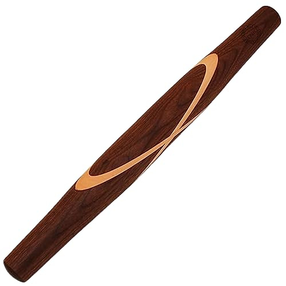 Top Notch Kitchenware Black Walnut French Style Rolling Pin | Tapered Solid Wood Design | Premium Quality for Effortless Baking and Dough Rolling | L18 x W1.75 x H1.75 inches Rolling Pin
