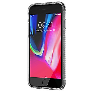 Tech21 Pure Clear for iPhone SE 2022 (3rd Gen), SE 2020 (2ND GEN), 7/8 – Crystal Clear Phone Case with 12ft Multi-Drop Protection