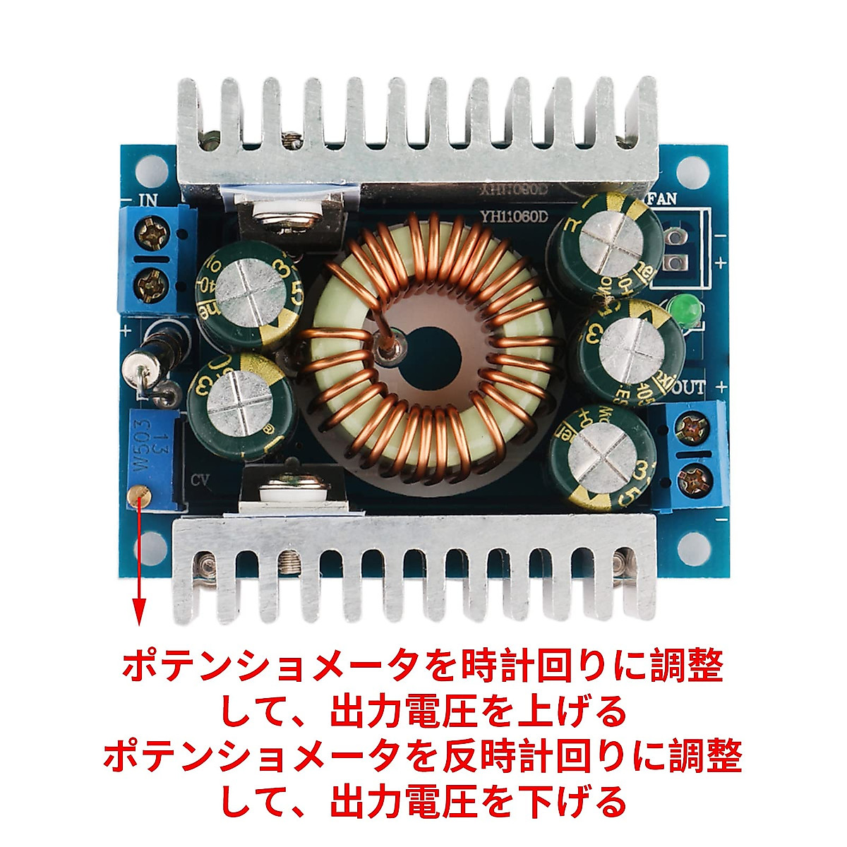 DROK DCDC Buck Converter, DC 5-40V to 1.2-36V Power Supply Step Down Voltage Regulator 36V 30V 24V 12V 5V 3.3V 8A 100W Adjustable Volt Reducer Module