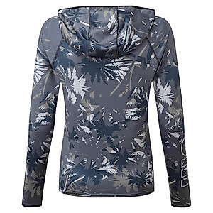 Gill Women's XPEL Long Sleeve Fishing Outdoor Sun Hoodie 50+ UV Sun Protection Water & Stain Repellent - Palm Print