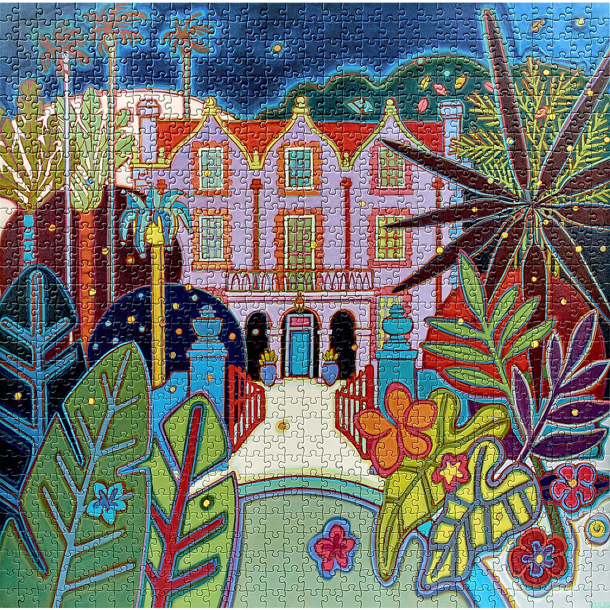 Darlene Kulig: St Nicholas Abbey 1000-Piece Jigsaw Puzzle (Pomegranate) 25" x 25"