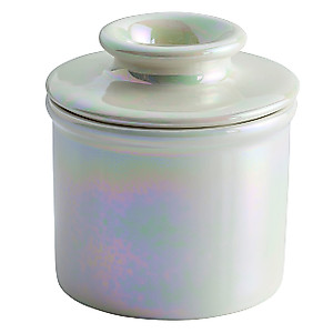 Butter Bell - The Original Butter Bell crock by L Tremain, a Countertop French Ceramic Butter Dish Keeper for Spreadable Butter, Opal