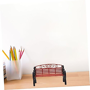 NAMOARLY 2pcs Park Chair Model Small Bench Model Desktop Decor Small Bench Figurine Desktop Simulated Bench Model Small Park Bench Simulation Bench Model Bench Model Decoration Table Decor