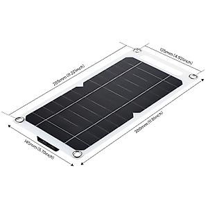 SUNYIMA Mini Solar Panel, 6V 6W USB Monocrystalline Solar Panel Charger with Built-in Voltage Stabilization System for Smart Phone, Camping Lanterns, Small Fans Monitor
