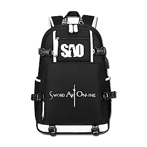 GO2COSY Anime Sword Art Online Backpack Daypack Student Bag School Bag Bookbag Shoulder Bag