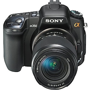 Sony Alpha DSLRA350X 14.2MP Digital SLR Camera with Super SteadyShot Image Stabilization with DT 18-70mm f/3.5-5.6 & DT 55-200mm f/4-5.6 Zoom Lenses