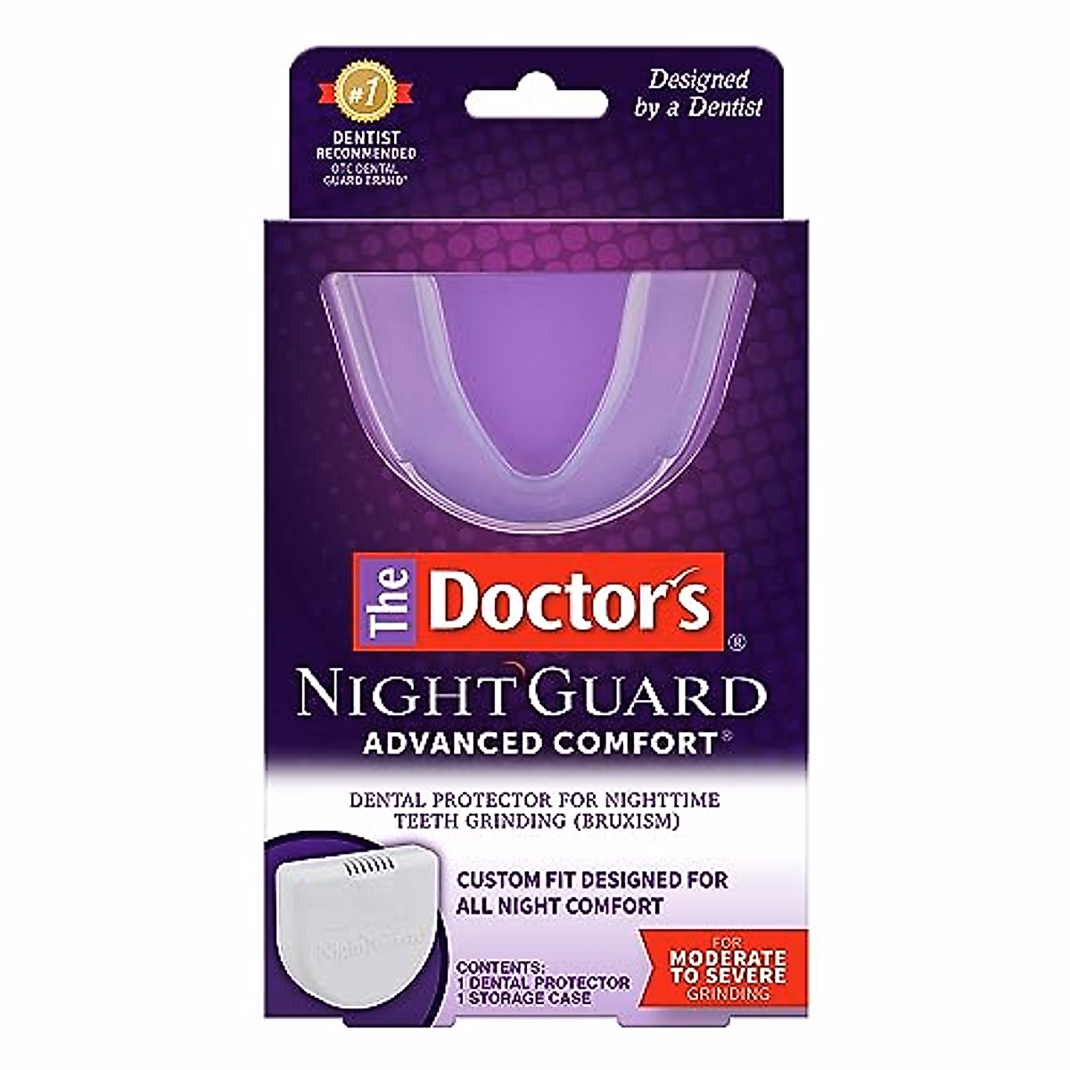 The Doctor's NightGuard, Mouth Guard for Grinding Teeth, Dental Guard for Bruxism, Night Guard for Teeth, 1 Pack