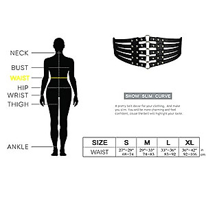 Fashion Women's PU Leather Wide Waist Belt Hollow Out Rivets Stretch Cinch Waistband, Black, Small(27''-29'')