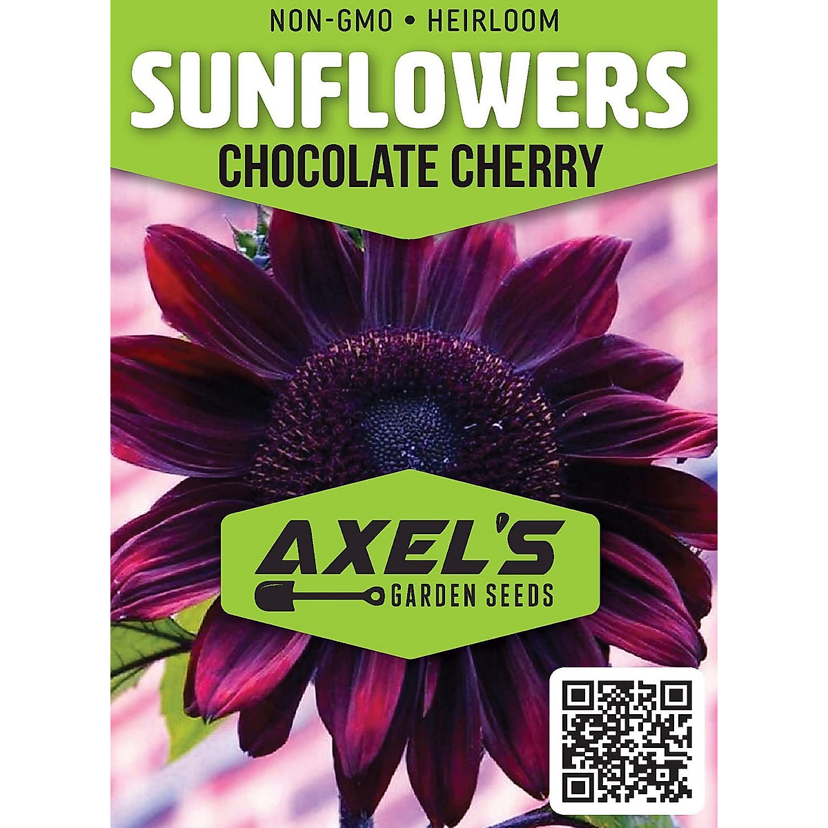 Sunflower Seeds for Planting – Plant & Grow Heirloom Chocolate Cherry Sunflowers in Home Outdoor Garden - Planting Instructions for Vibrant Blooms - Great Gardening Gift, 1 Packet