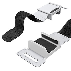 Upgraded Wrist Bands Strap for Switch Just Dance 2023/2022/2021/2020/2019, Adjustable Wrist Strap Wristbands Sets Compatible with Switch/Switch OLED Controllers for Zumba, Two Size, 2 Pack-White