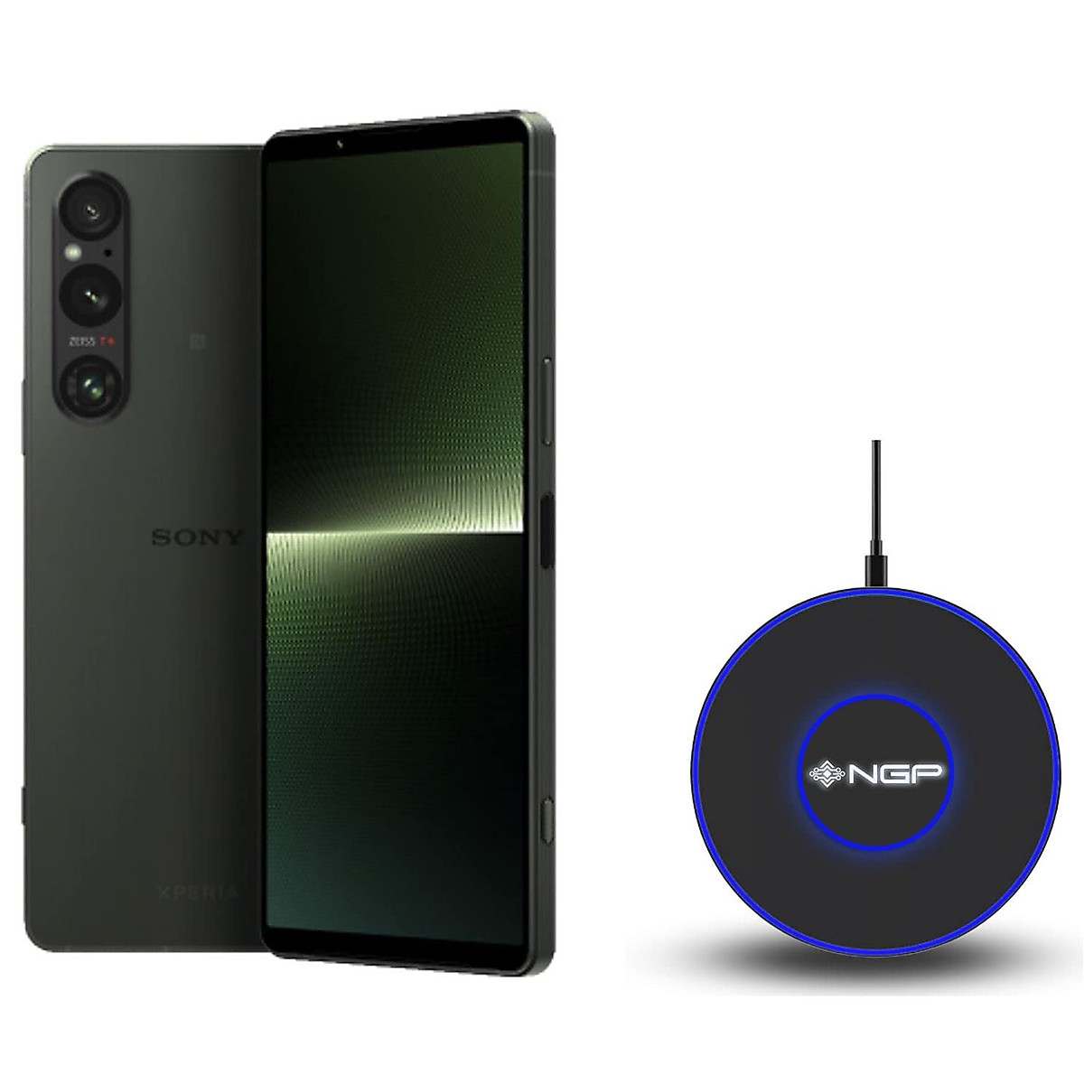 Sony Xperia 1 V 5G XQ-DQ72 Dual 256GB 12GB RAM Unlocked (GSM Only | No CDMA - not Compatible with Verizon/Sprint) GSM Global Model, Mobile Cell Phone – Green