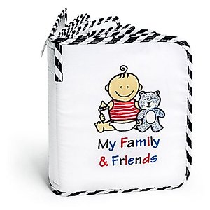 Baby's First Photo Album - My First Family Photo Album - Soft Fabric, Baby Safe, Easy to Clean, Holds 15 Photos, Personalize with Your Favorite Pictures, No Hard Edges