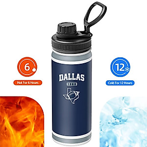 ANTKING Dallas Tumbler Travel Mug Coffee Cup Custom Name Number Gifts for Men Women Youth