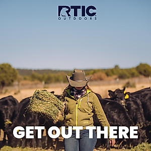 RTIC Mens Water-Repellent Zip Up Hoodie, Long Sleeve Hooded Zip Sweatshirt Jacket Water Resistant Outdoor Clothing, Granite, XL