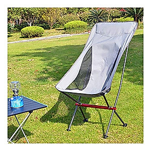 TRENTSNOOK Exquisite Camping Stool Outdoor Folding Chair Seat Portable Steel Stool Beach Chair Fishing Beach Barbecue Camping Picnic Picnic (Color : Black)