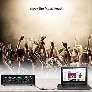 Onvian 3.5mm to 6.35mm Female 1/4" to 1/8" 90 Degree Right Angle Male Jack Stereo Cable Adapter Converter Cord 30cm