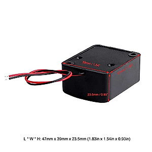 Stemedu 5 PCS 12V Piezoelectric Active Buzzers Electric Buzzer Alarm Continuous Beep Sounder Piezo Buzzers High-Decibel 110dB Siren Speaker DC 6-15V