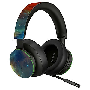 PlayVital Orange Star Universe Custom Vinyl Skins for Xbox Core Wireless Controller, Wrap Decal Cover Stickers for Xbox Series X Console Controller