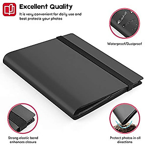 Ablus 160 Pockets Mini Photo Album for Fujifilm Instax Mini Camera, Polaroid Snap, Z2300, SocialMatic Instant Cameras & Zip Instant Printer (Black)