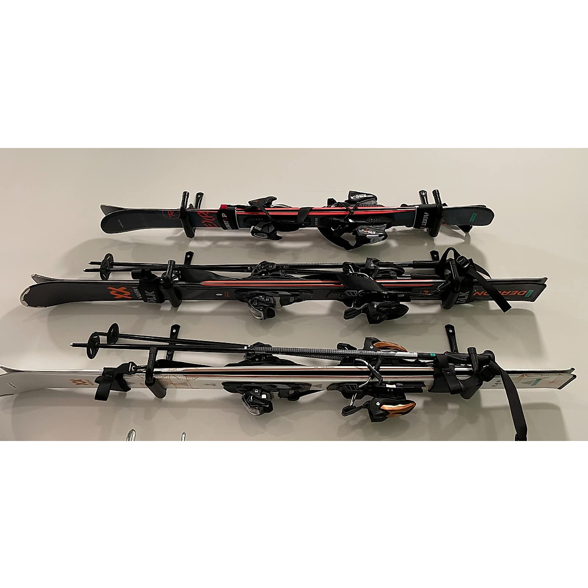 Naikozmo Garage Storage Ladders Hooks, 6 Pack Heavy Duty Utility Hanger, 9.8IN Wall Mount Rack Safely Holds 50 Pounds