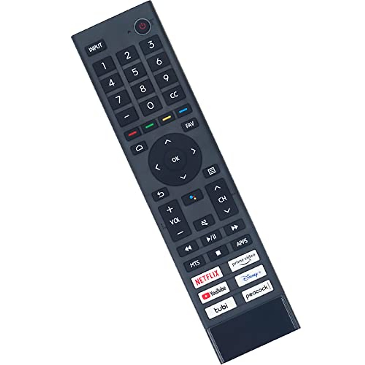 ERF3J80H Voice Replacement Remote Control Applicable for Hisense 4K UHD Android Smart TV 55U6G 65A6G 55A6G 70A6G 43A6G 75U6G 50A6G 60A6G 75A6G 58A6G 80A6G 50U6G 65U6G 55U68G 65U68G 75U68G 55U8G 65U8G