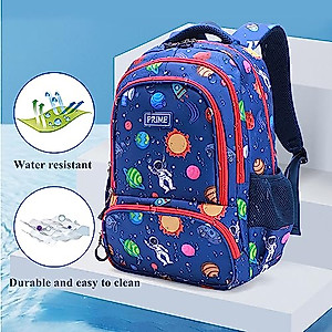 Armbq Kids Backpack for Boys Girls, Teens Casual Bookbag for Kindergarten Elementary Lightweight Travel School Bags, Pink Rainbow