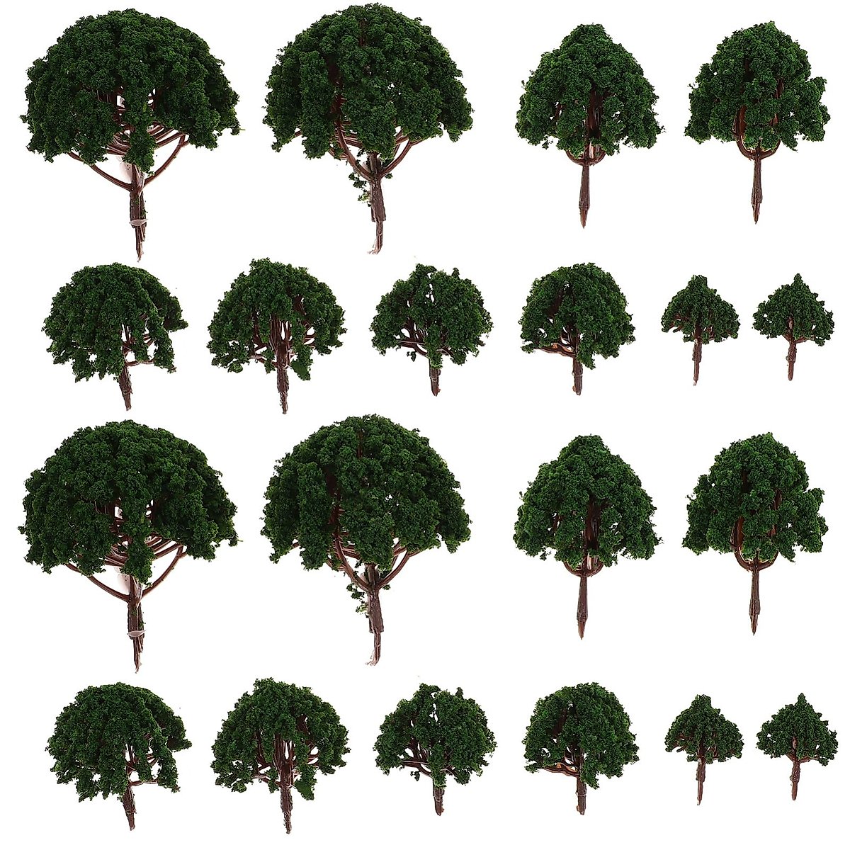 DOITOOL Model Trees Rainforest Diorama Supplies 20Pcs Scale Trees Miniature Craft Mini Trees for Crafts Miniature Tree Diorama Models Model Model Trees Model Train Scenery