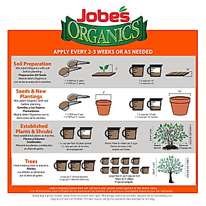Jobe’s Organics 09226NA Granular Plant Food Fruit & Citrus, 4lbs, Brown