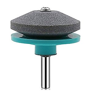 BE-TOOL Blade Sharpener,4PCS Garden Tool Sharpener Faster Universal Grinding Rotary For Any Power Drill Hand Drill（Cyan）