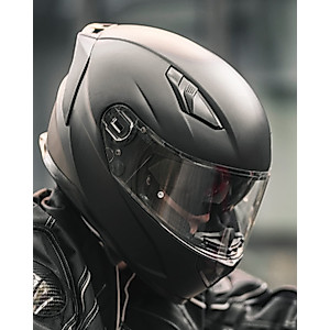 ILM Motorcycle Helmets Full Face with Anti-Fog Pinlock for Cascos para Motos Snowmobile Mens Women Heated Shield Compatible DOT Model 129