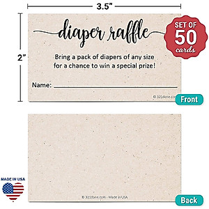 321Done Baby Shower Bundle: Diaper Raffle and Advice for Mom-to-Be - Kraft