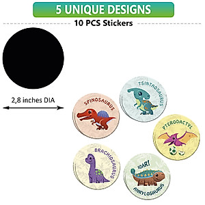 10 PCS Potty Training Stickers Reusable - Toilet Targets for Potty Training Boys & Girls Toddlers Kids Magic Potty Targets Color Changing Potty Training Urinal Bullseye Toilet Reusable Pee Aim Target