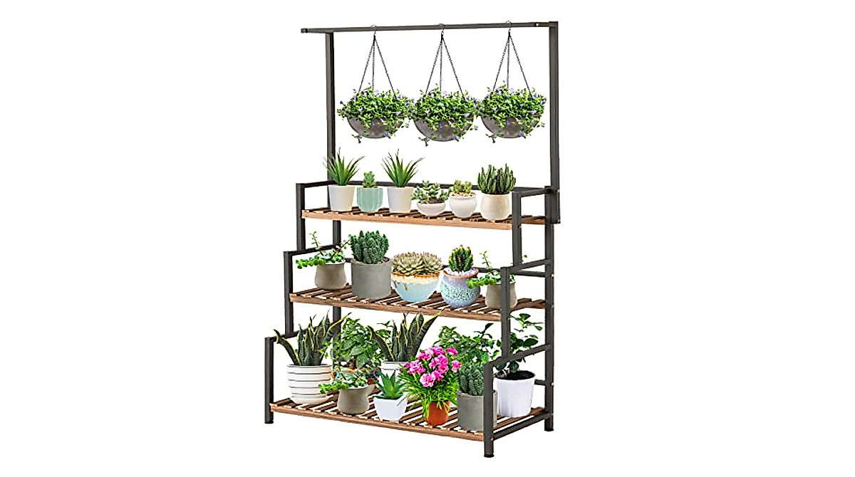 ULIKE 3-Tier Hanging Plant Shelves: Durable & Stylish