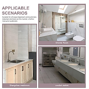 Hemoton 1pc Water Tray Foam Dispenser Wall Mounted soap Dispenser drip Tray Wall Mount soap Dispenser Bracket soap drip Automatic soap Dispenser Desktop Tray dripper White Filling Plastic