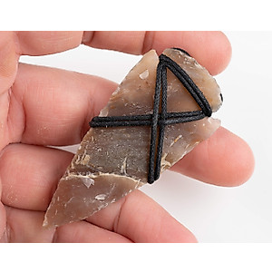 KVK Crystals Stone Arrowhead Pendant Necklace