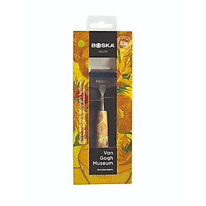 BOSKA (Bosca) cheese knife yellow 22x7.5x1.5cm Van Gogh "Sunflower" cheese slicer 854023
