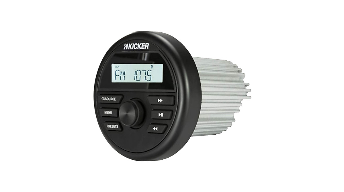 Kicker KMC2 Marine Stereo Receiver Bundle for Boats