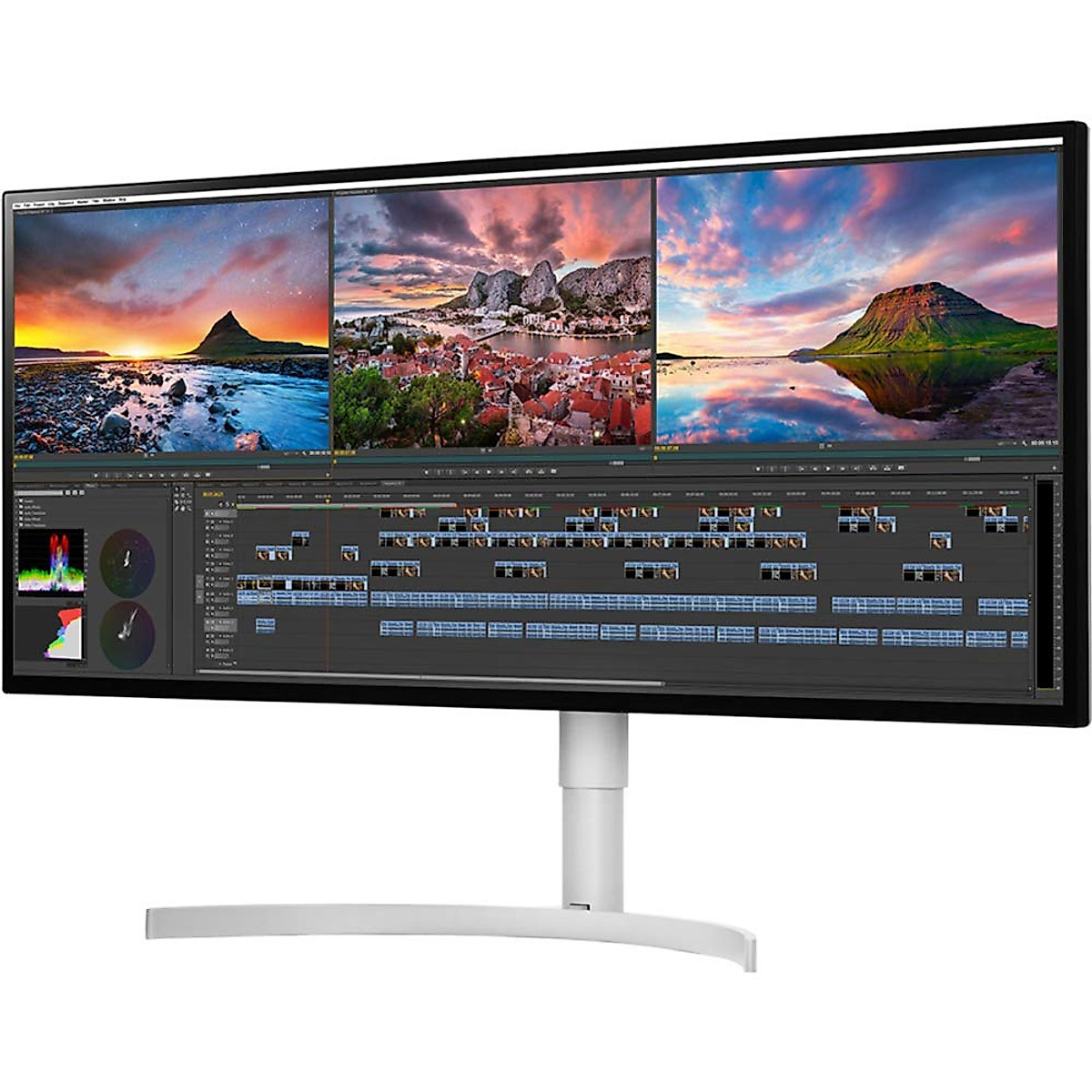 LG 34WK95U-W 34-inch Class 21:9 UltraWide 5K2K Nano IPS LED Monitor with HDR 600 Bundle with Deco Gear Large Extended Gaming Mouse Pad