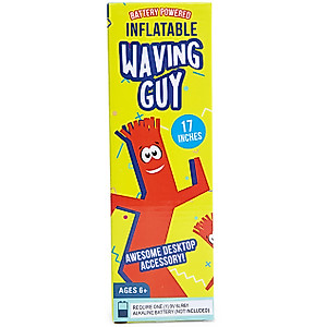Gener8 Inflatable Waving Guy Desktop Mini Wacky Tube Man 17 inch, Red, Small