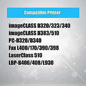 1-Pack 4Benefit Compatible for FX-8 S35 Toner Cartridge FX8 7833A001AA High Yield Replacement for imageClass D300 D320 D340 D360 D383 FAX L380 L380S L390 MF3240 PC-D320 Printer (Black)