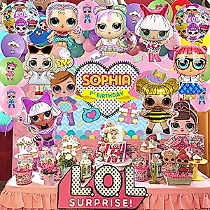 L-0-L Birthday Party Decorations, 30Pcs L-0-L Balloons for Girls Birthday Party Decorations Kids Baby Shower Surprise Birthday Party Theme Supplies Decorations.