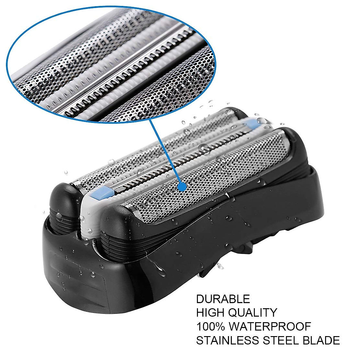 32B Foil Cutter Shaver Replacement Part for Br-aun Series 3 Shaver Foil Cartridge Cassette Head Compatible 301S 310S 320S 330S 340S 360S 380S 3000S 3020S 3040S 3080S