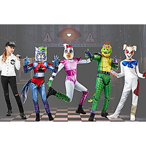 Rubies Child's Five Nights at Freddy's Montgomery Gator Costume for Themed Parties and Halloween, As Shown, X-Large