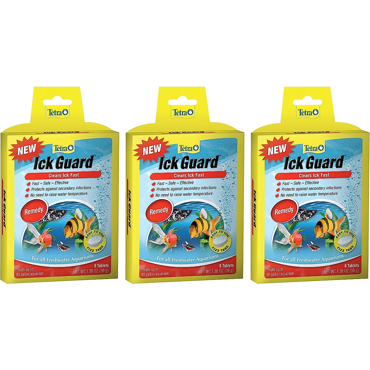 Tetra Ick Guard Tablets - 24 Tablets Total (3 Packs with 8 Tablets per Pack)