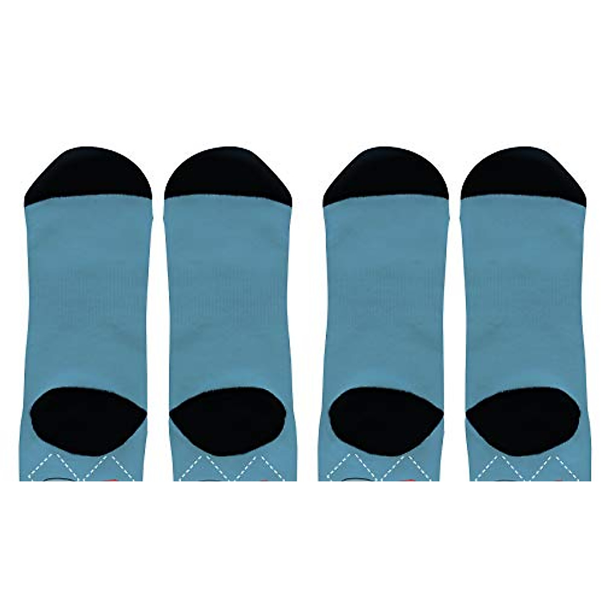 ThisWear Curling Sport Gifts Ice Curling Set of Socks Unisex Winter Olympics Socks 2-Pairs Novelty Crew Socks