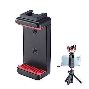 ULANZI ST-07 Phone Tripod Mount with Cold Shoe Mount for Microphone LED Video Light 1/4'' Tripod Screw for iPhone 11/Pro/Pro Max XS Max XR X 8 7 Plus Samsung Galaxy OnePlus Google Pixel Vlog Vlogging