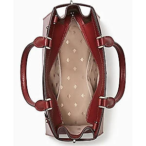 KATE SPADE NEW YORK STACI MEDIUM SATCHEL SHOULDER TOTE BAG IN RED CURRANT